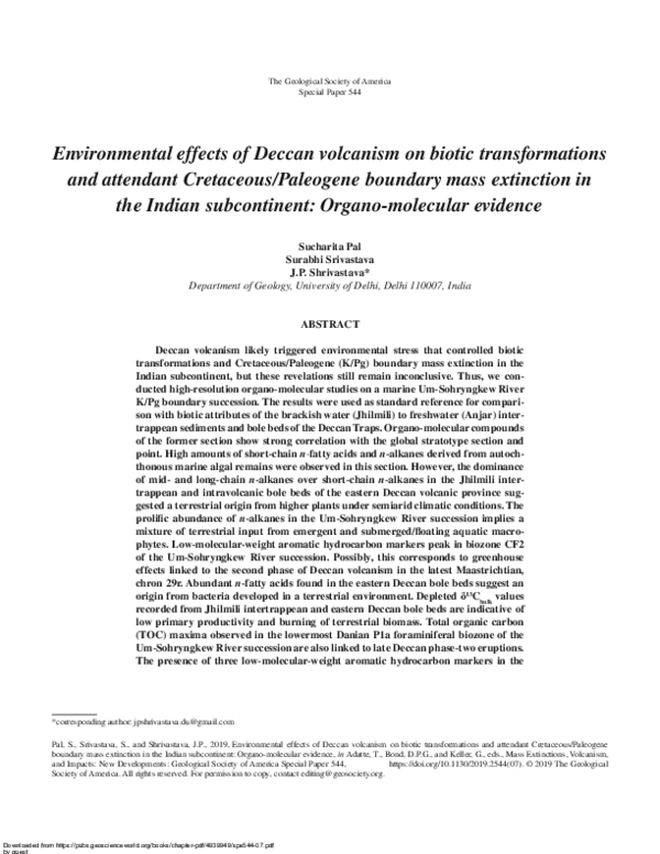 (PDF) The Geological Society of America Special Paper 544