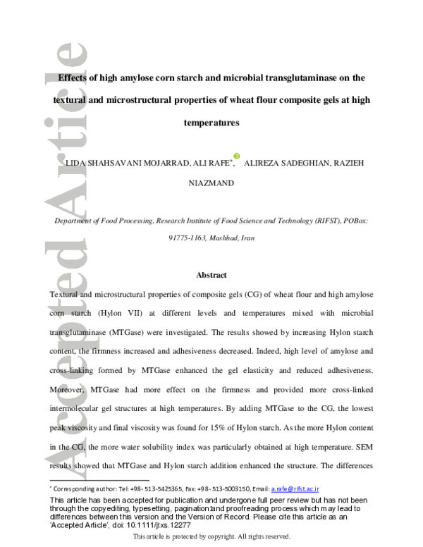 (PDF) Effects of high amylose corn starch and microbial ...