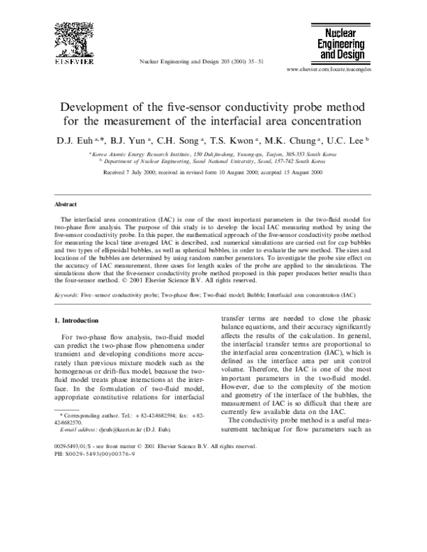 (PDF) Development of the five-sensor conductivity probe method for the ...