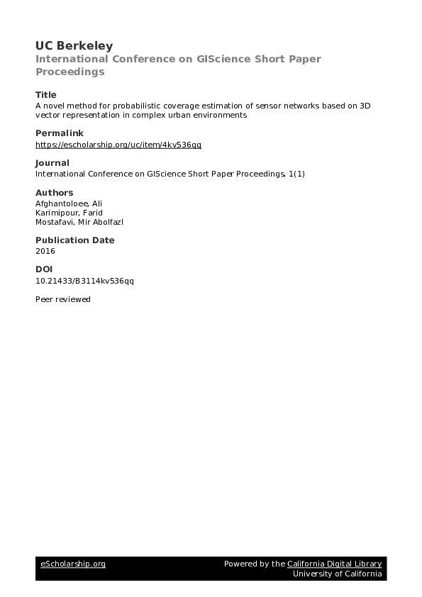 (PDF) A novel method for probabilistic coverage estimation of sensor networks based on 3D vector ...
