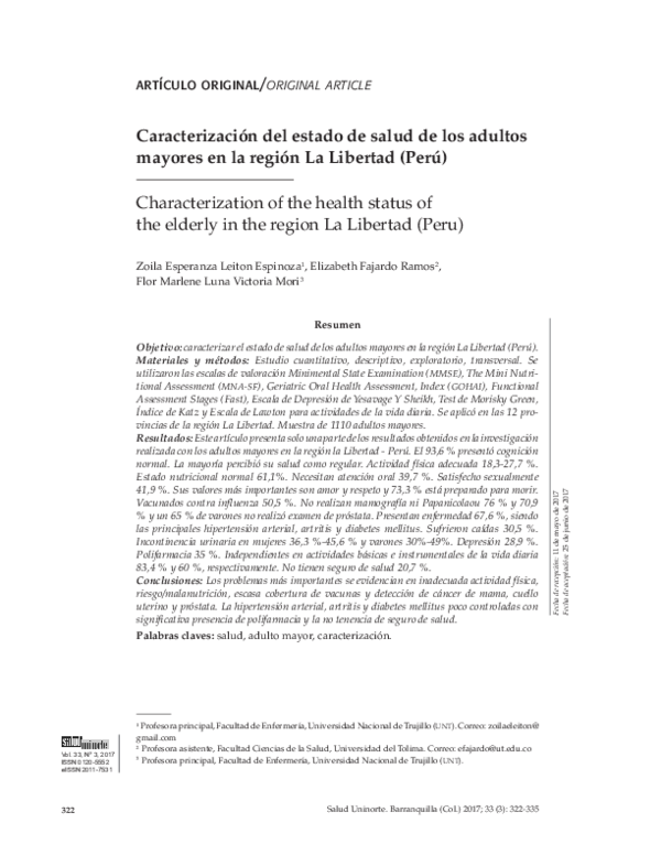 (PDF) valoración Minimental State Examination (MMSE), The Mini Nutri ...