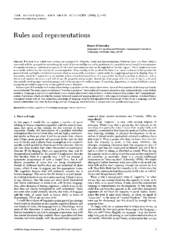 (PDF) Some remarks on the notion of competence