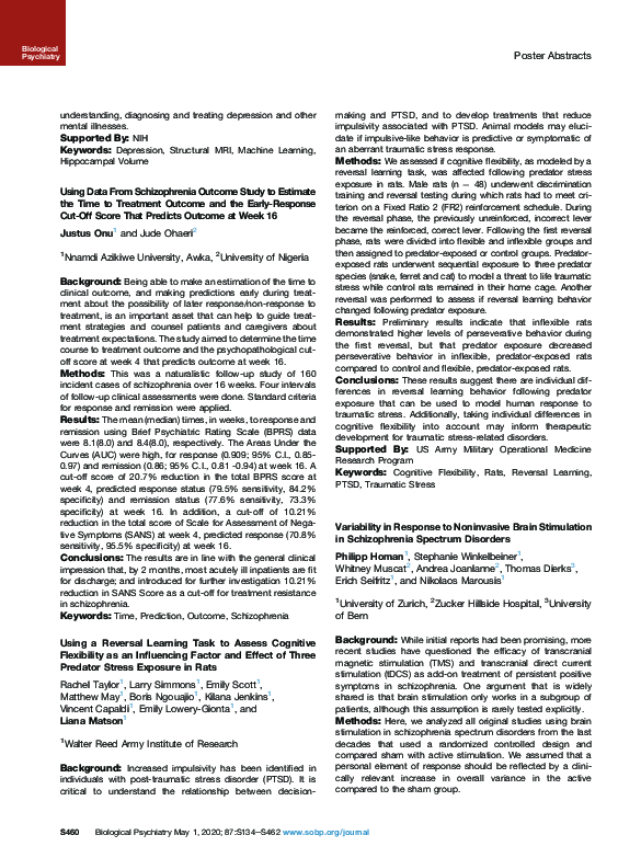 (PDF) Using a Reversal Learning Task to Assess Cognitive Flexibility as ...