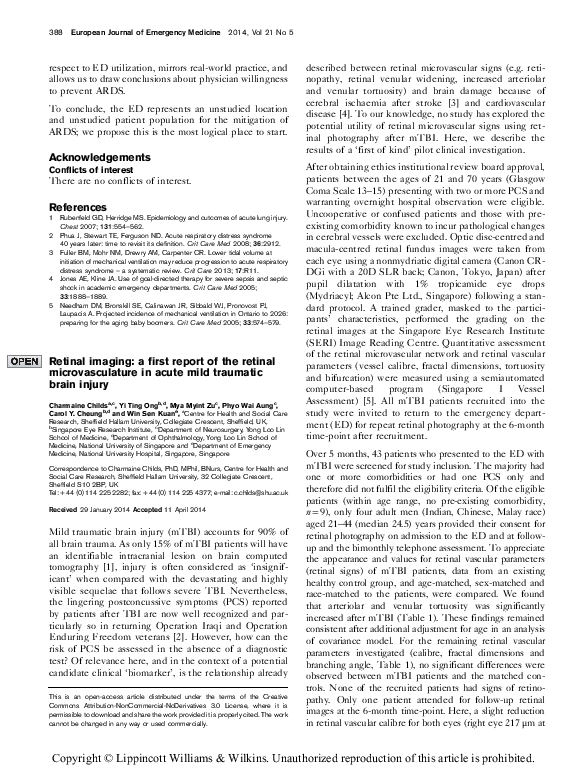 (PDF) Retinal imaging