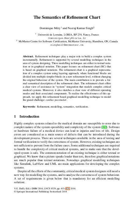 (PDF) The Semantics of Refinement Chart