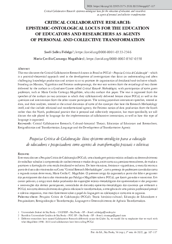 (PDF) Critical Collaborative Research