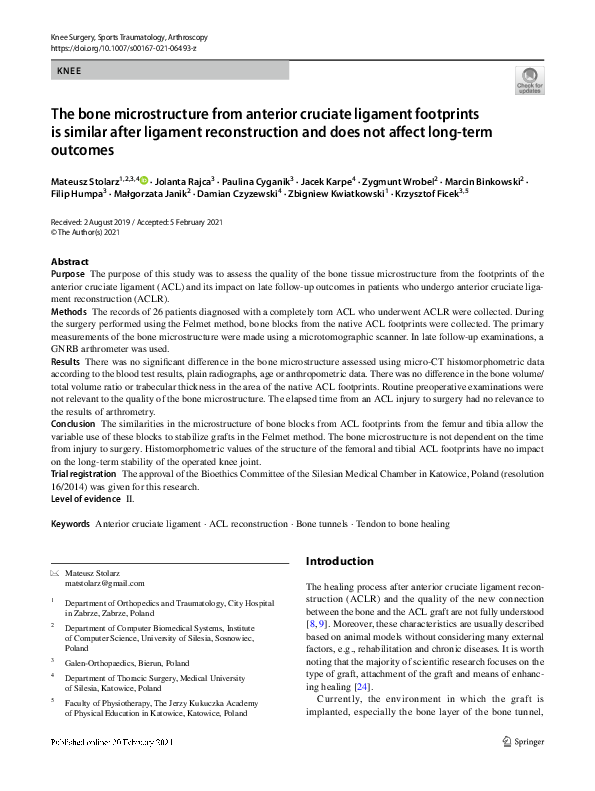 (PDF) The bone microstructure from anterior cruciate ligament ...