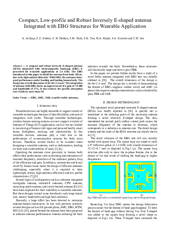 (PDF) Compact, Low-profile and Robust Inversely E-shaped antenna ...