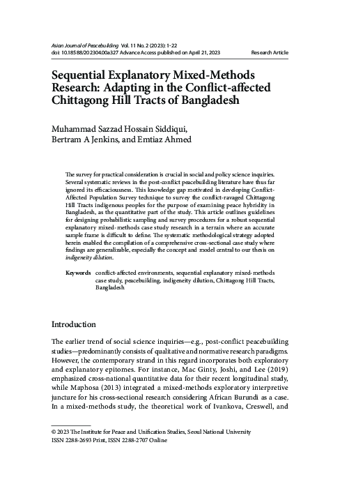 (PDF) Sequential Explanatory Mixed-Methods Research: Adapting in the ...