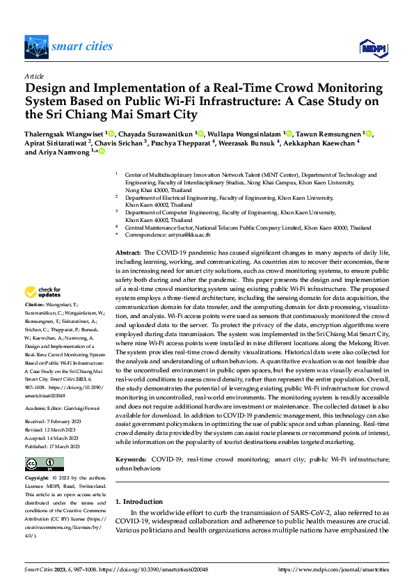 (PDF) Design and Implementation of a Real-Time Crowd Monitoring System Based on Public Wi-Fi ...