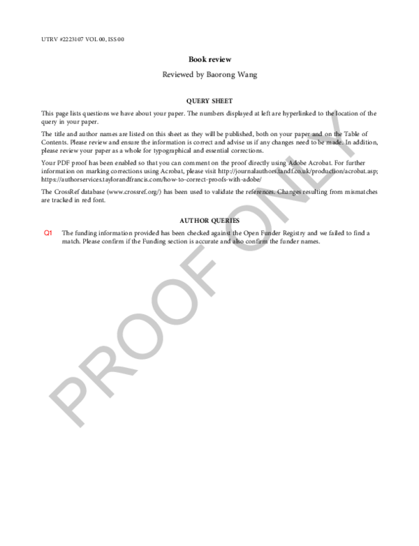 (PDF) Liping Bai. Mapping the Translator: A Study of Liang Shiqiu [Book ...