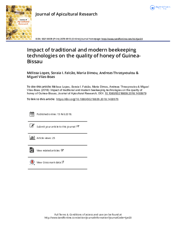 (PDF) Impact of traditional and modern beekeeping technologies on the ...