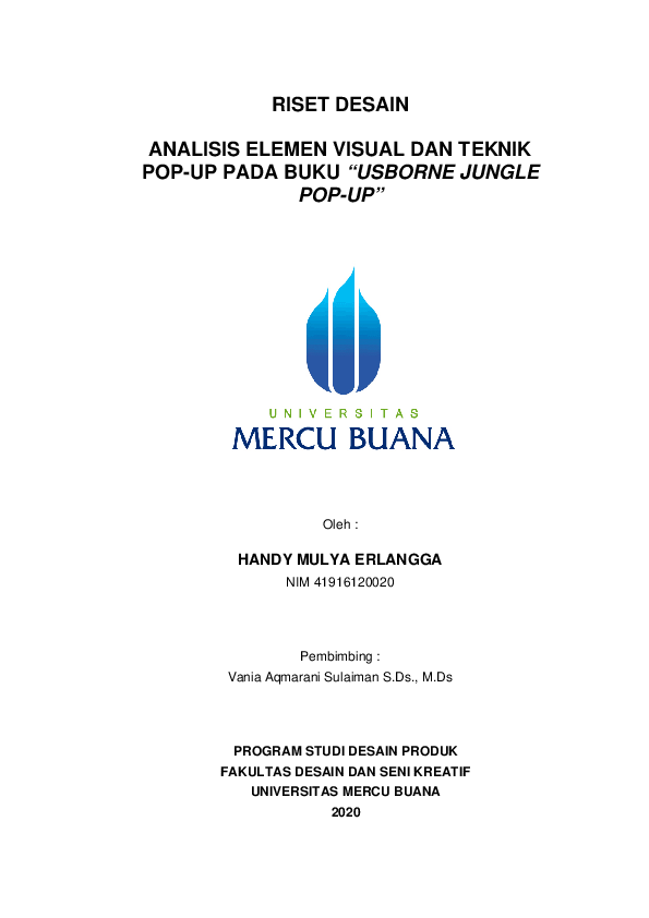 (PDF) ANALISIS ELEMEN VISUAL DAN TEKNIK POP-UP PADA BUKU “USBORNE ...
