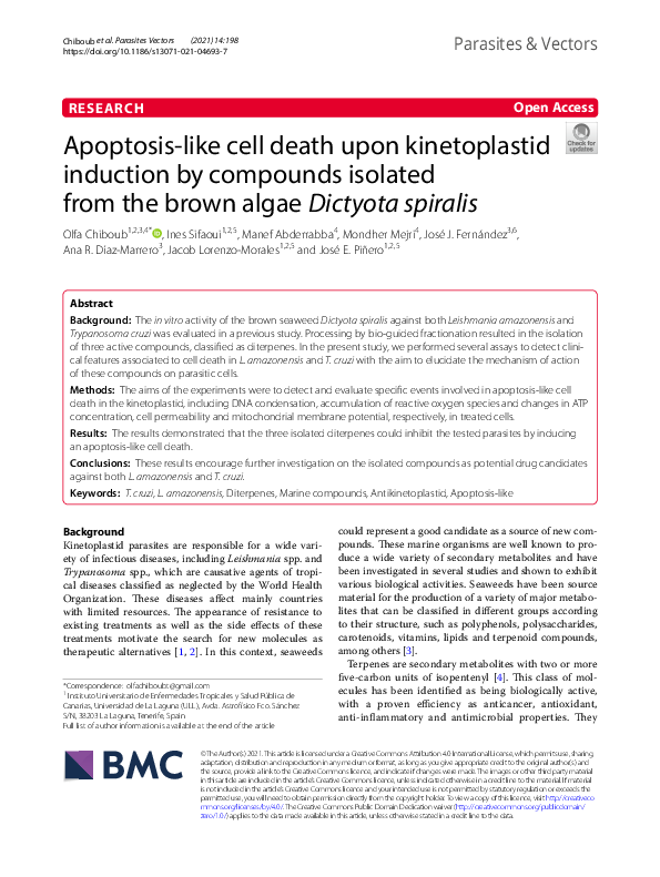 (PDF) Apoptosis-like cell death upon kinetoplastid induction by ...
