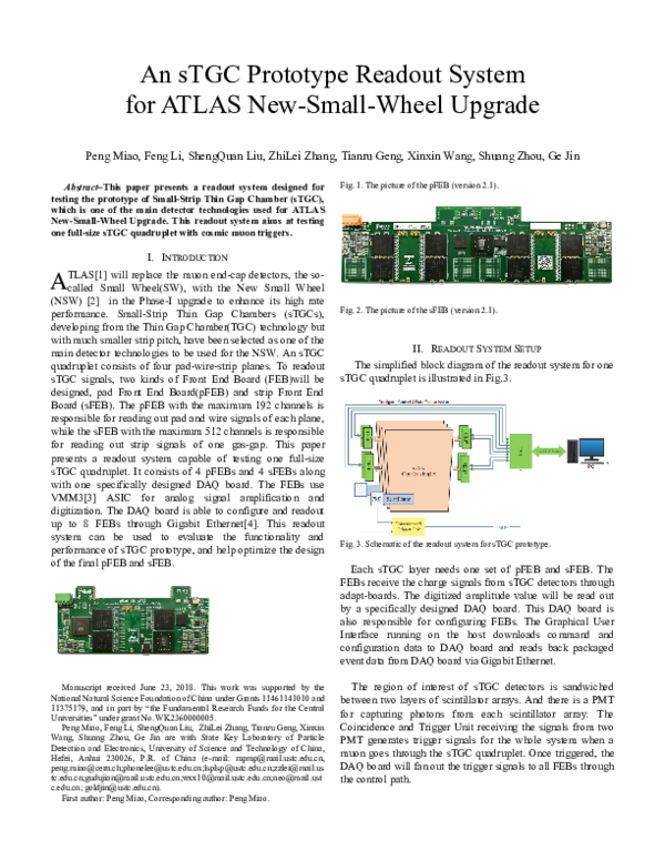 (PDF) An sTGC Prototype Readout System for ATLAS New-Small-Wheel Upgrade