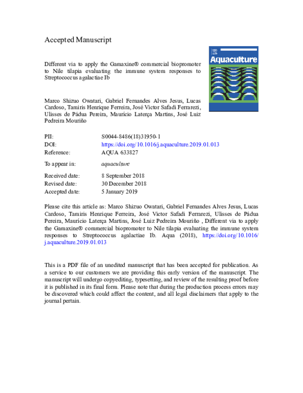 (PDF) Different via to apply the Gamaxine® commercial biopromoter to ...