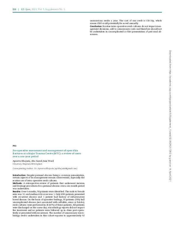 (PDF) P93 Pre-operative assessment and management of open tibia fractures at a Major Trauma ...