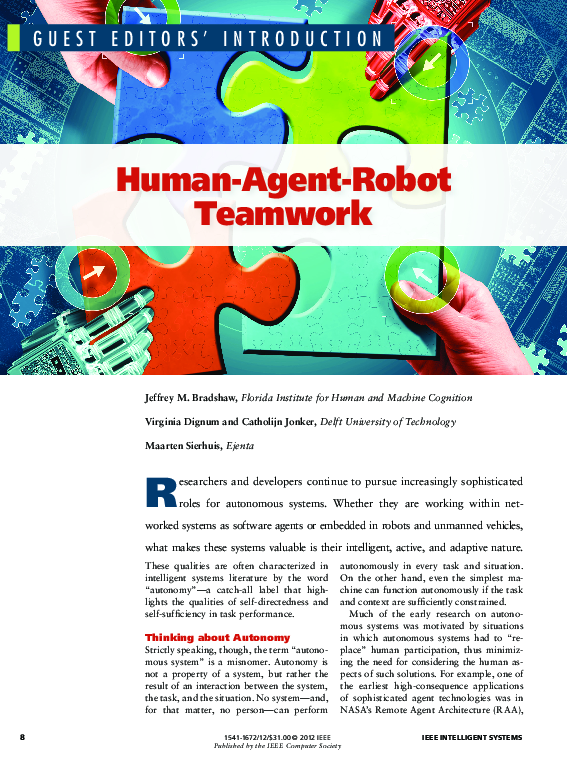 (PDF) Human-agent-robot teamwork