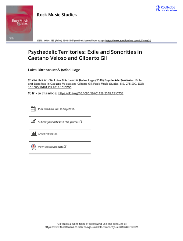 (PDF) Psychedelic Territories: Exile and Sonorities in Caetano Veloso ...