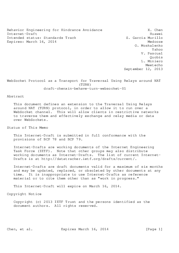 (PDF) WebSocket Protocol as a Transport for Traversal Using Relays ...