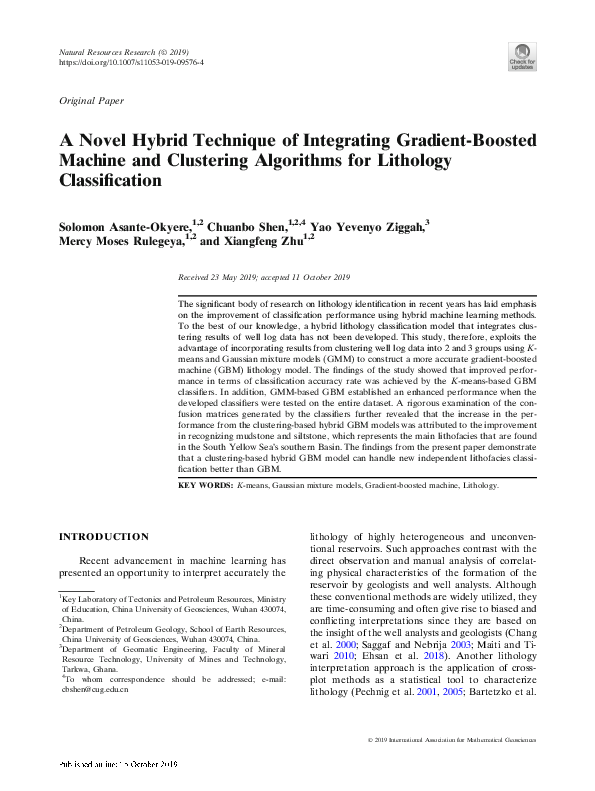 (PDF) A Novel Hybrid Technique of Integrating Gradient-Boosted Machine and Clustering Algorithms ...