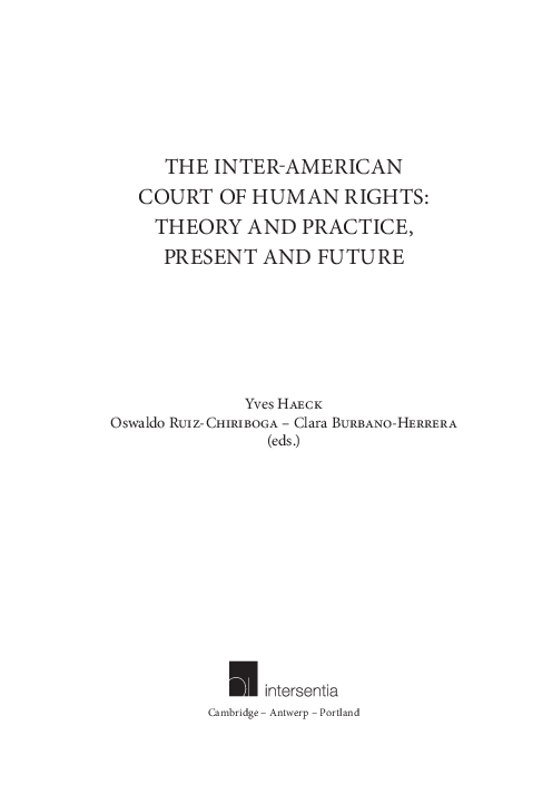 (PDF) The Inter-American Court of Human Rights: theory and practice ...