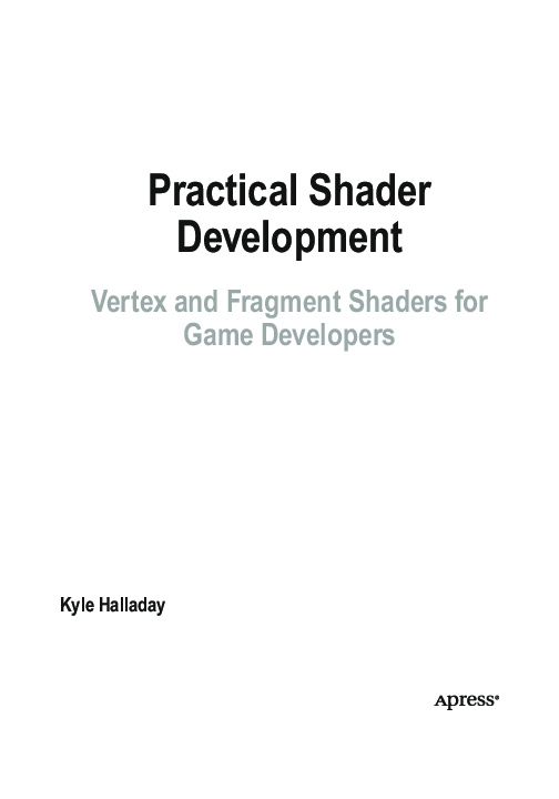 Pdf Practical Shader Development