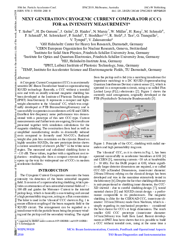 (PDF) Next Generation Cryogenic Current Comparator (CCC) for nA ...