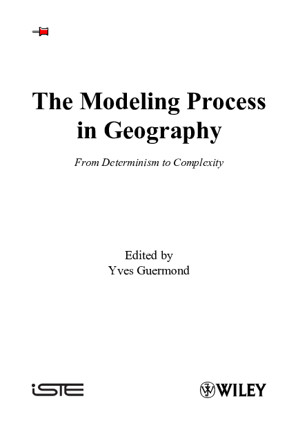 (PDF) The modeling process in geography : from determinism to complexity