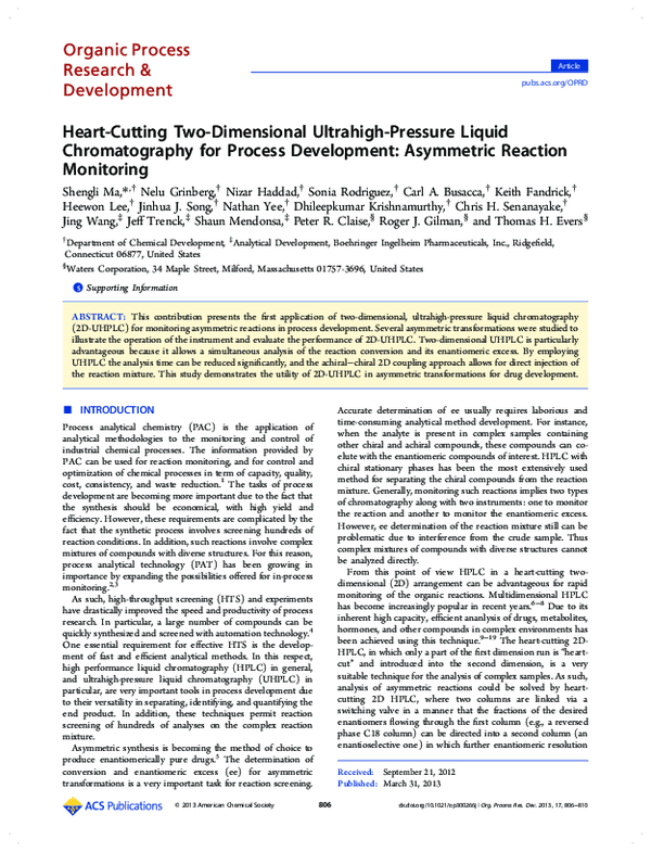 (PDF) Heart-Cutting Two-Dimensional Ultrahigh-Pressure Liquid ...