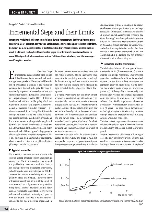 (PDF) Incremental Steps and their Limits