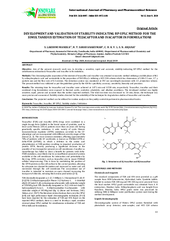 (PDF) DEVELOPMENT AND VALIDATION OF STABILITY-INDICATING RP-UPLC METHOD FOR THE SIMULTANEOUS ...