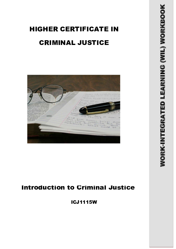 (PDF) Introduction to Criminal Justice