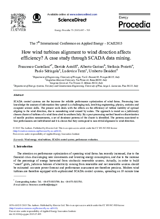 Pdf How Wind Turbines Alignment To Wind Direction Affects Efficiency