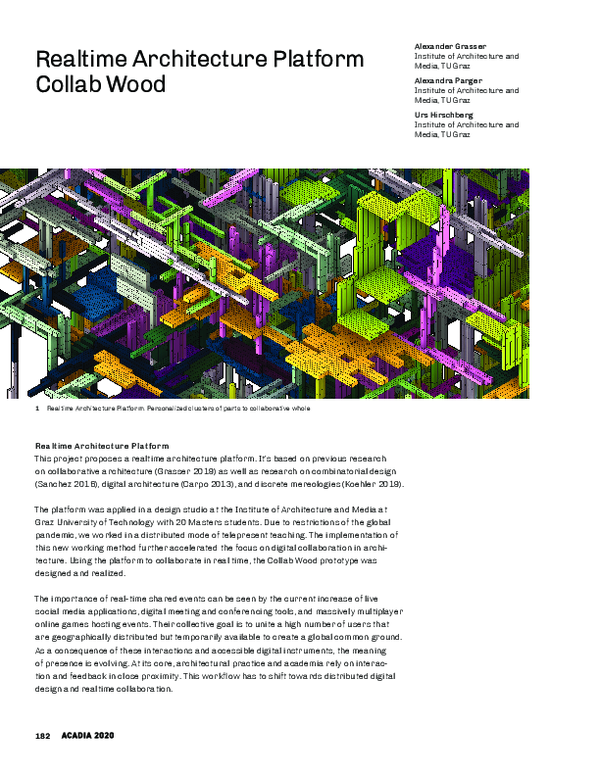 (PDF) Realtime Architecture Platform: Collab Wood