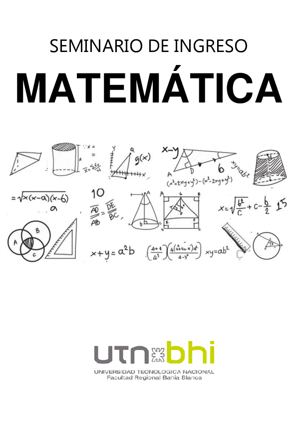 (PDF) Cuadernillo ingreso matematica