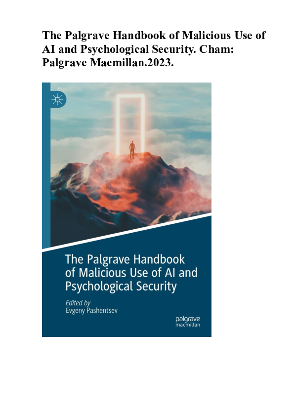 (PDF) The Palgrave Handbook of Malicious Use of AI and Psychological ...
