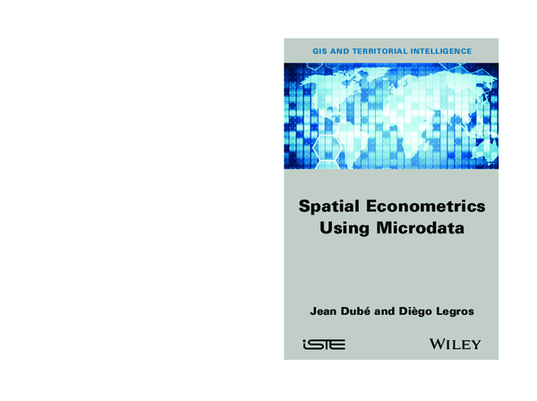 (PDF) Spatial Econometrics Using Microdata