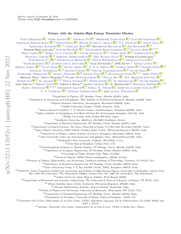 (PDF) Science with the Daksha High Energy Transients Mission