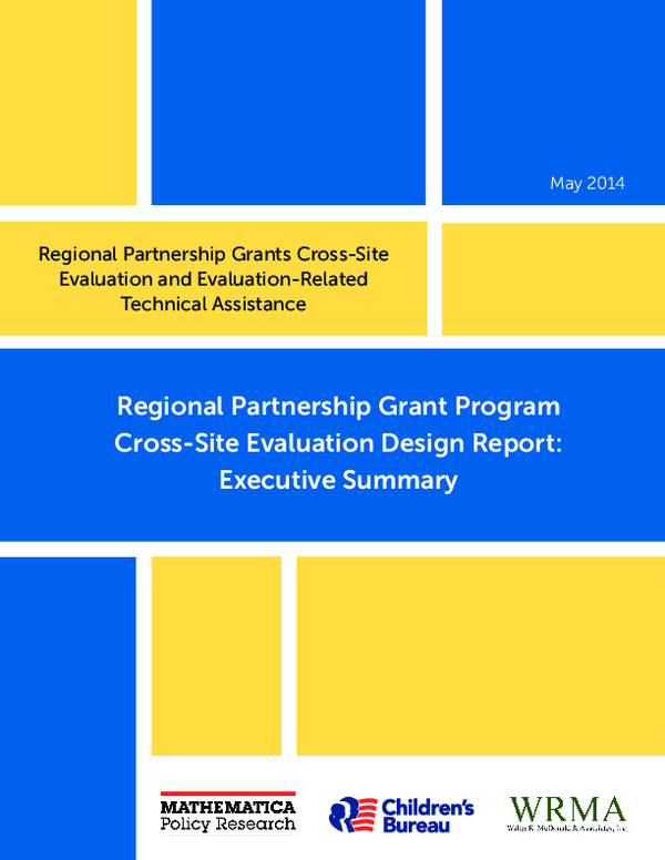 (PDF) Regional Partnership Grant Program Cross-Site Evaluation Design ...