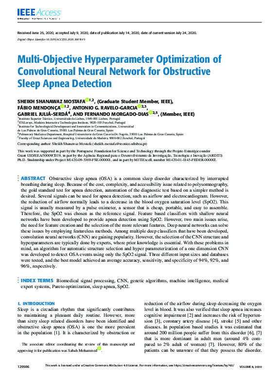 Pdf Multi Objective Hyperparameter Optimization Of Convolutional Neural Network For