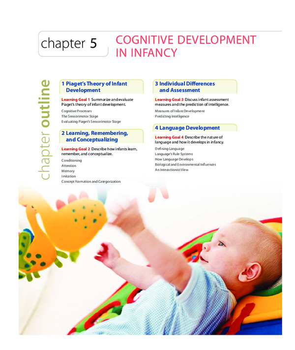 (PDF) Piaget's Theory of Infant Development Learning Goal 1 Summarize ...