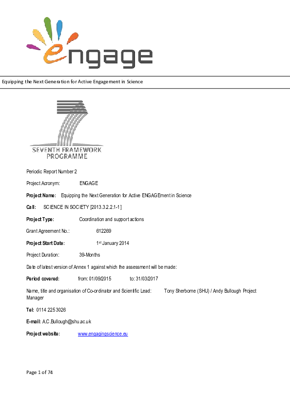 (PDF) Engage. Equipping the next generation for active engagement in ...