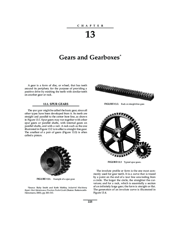 (PDF) Gears and Gearboxes