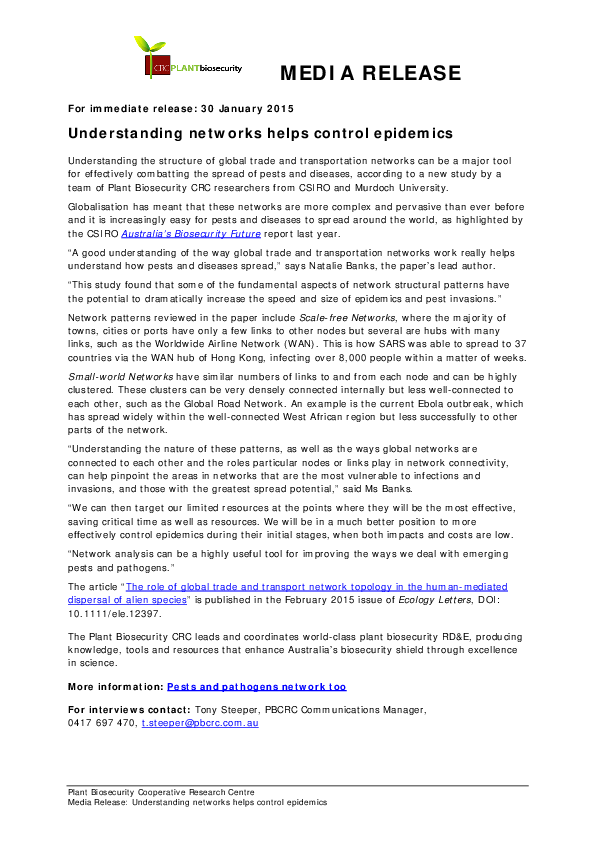 (PDF) The role of global trade and transport network topology in the ...