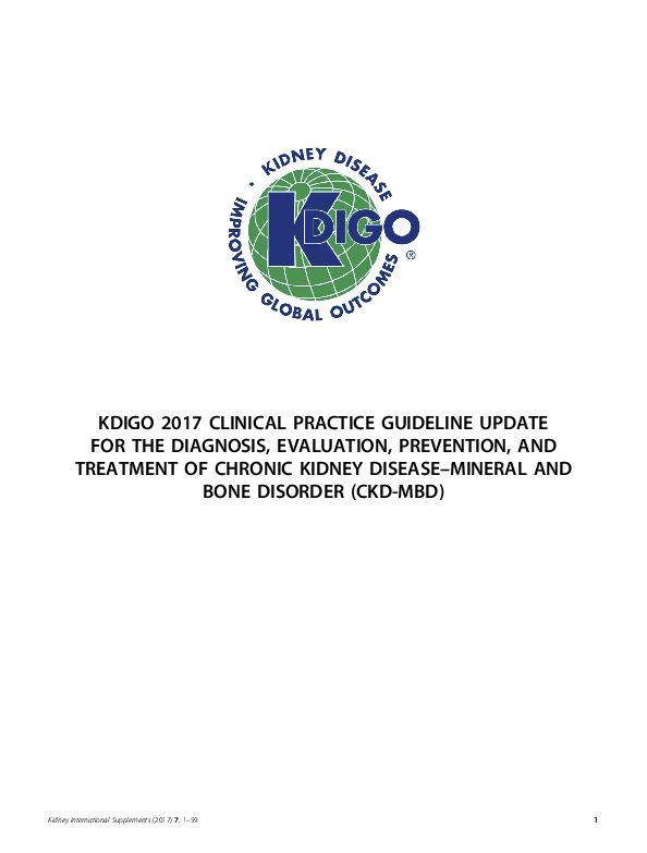 (PDF) KDIGO 2017 Clinical Practice Guideline Update for the Diagnosis ...