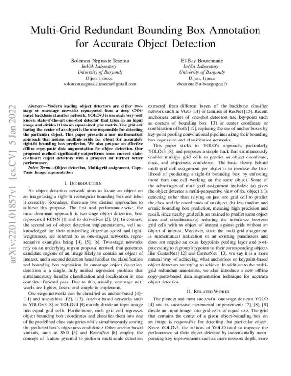 Pdf Multi Grid Redundant Bounding Box Annotation For Accurate Object Detection 