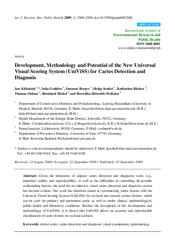 (PDF) Development, Methodology and Potential of the New Universal ...