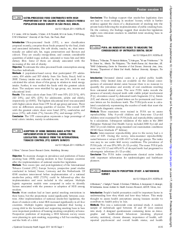 (PDF) P1-250 PUFA: an innovative index to measure the consequences of ...