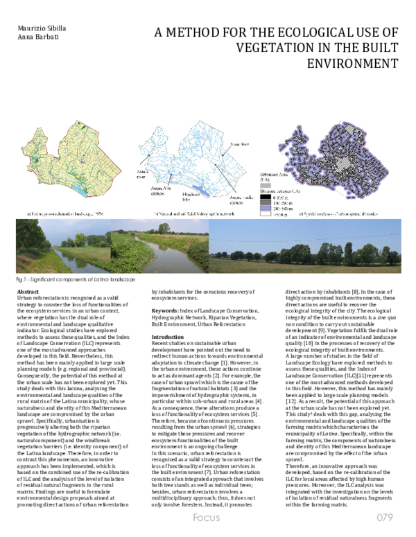 (PDF) A Method for the Ecological Use of Vegetation in the Built ...